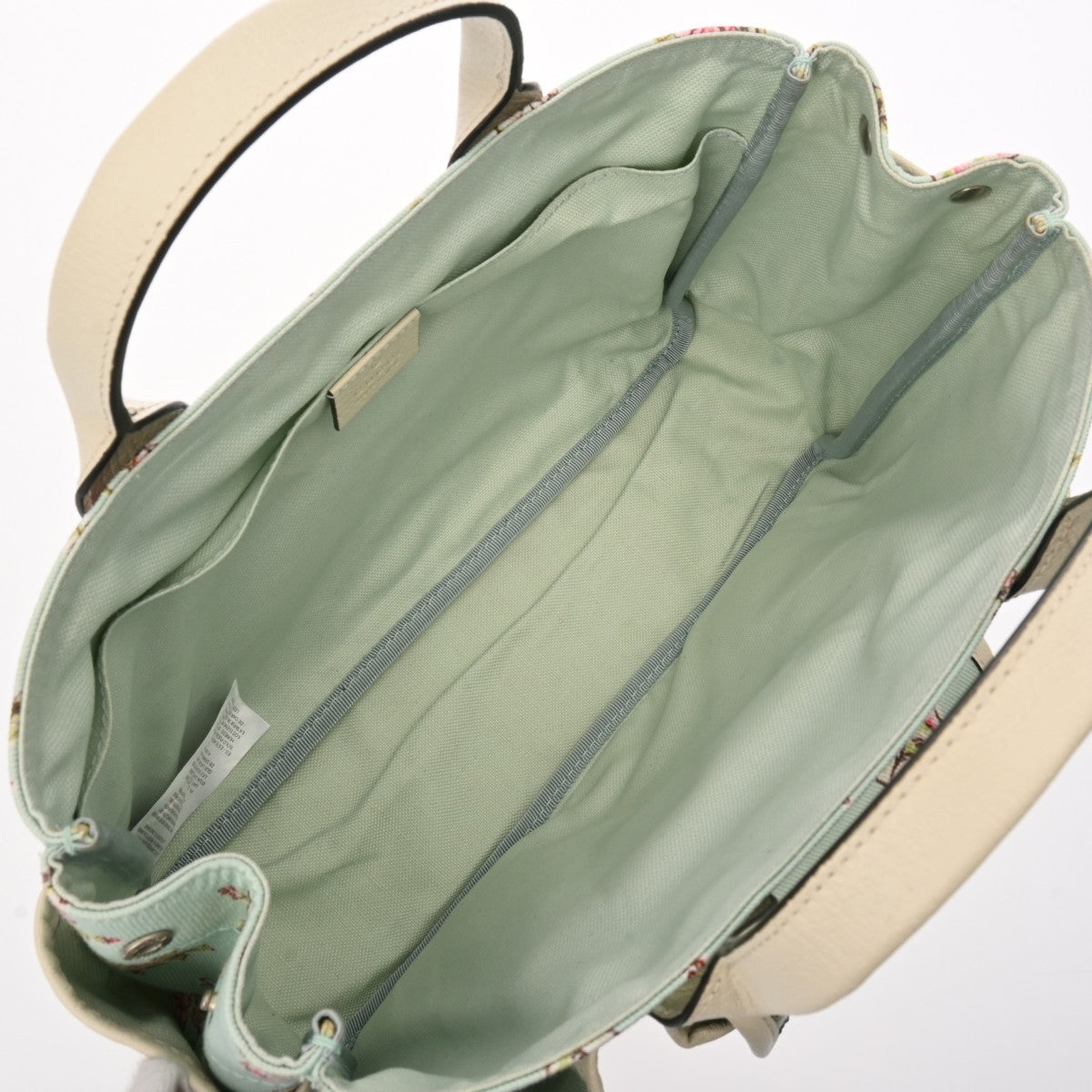 グッチ チルドレンズ 犬/フラワー柄 ミントグリーン/ホワイト