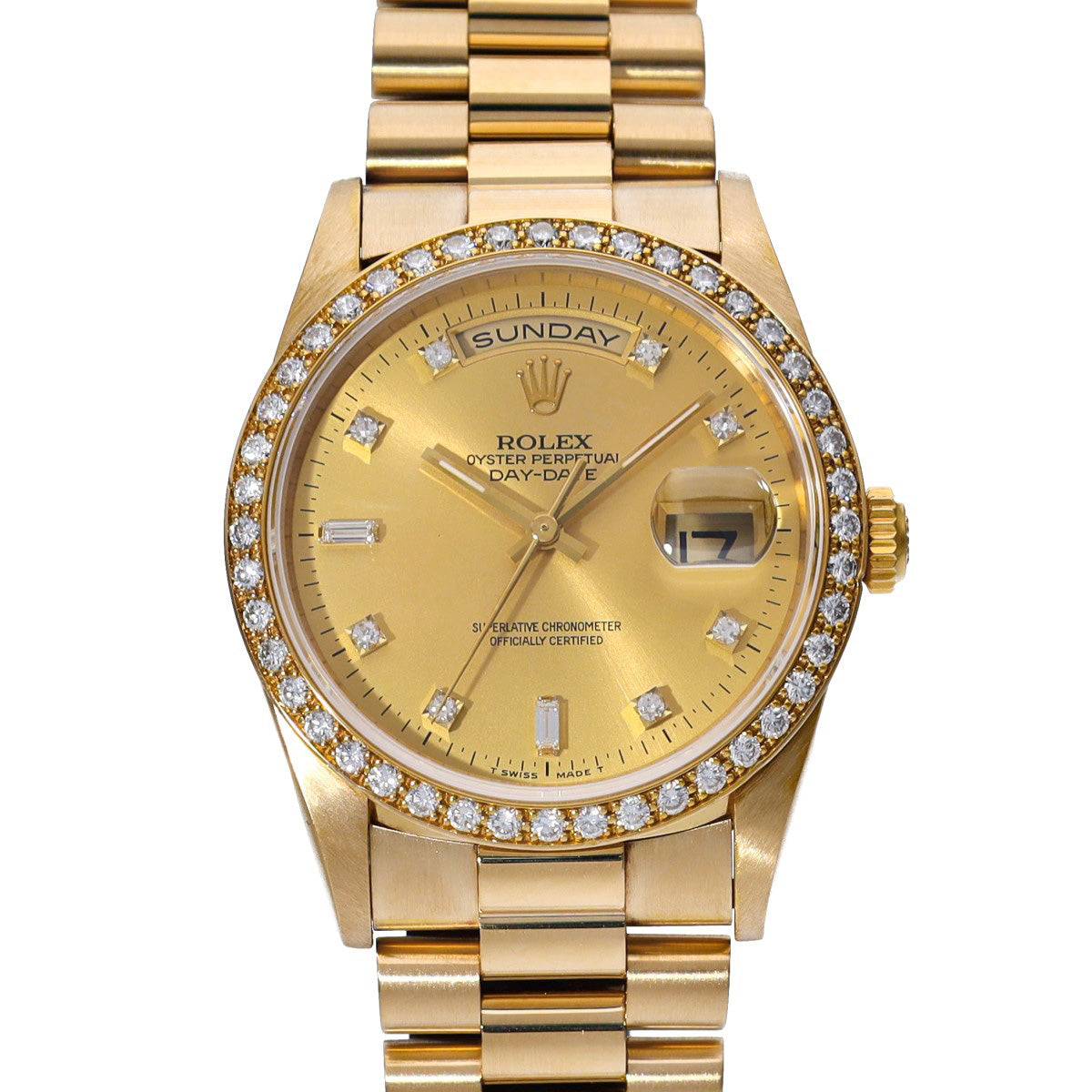 ロレックス デイデイト 10Pダイヤ メンズ 腕時計 18348A ROLEX 中古 – 銀蔵オンライン