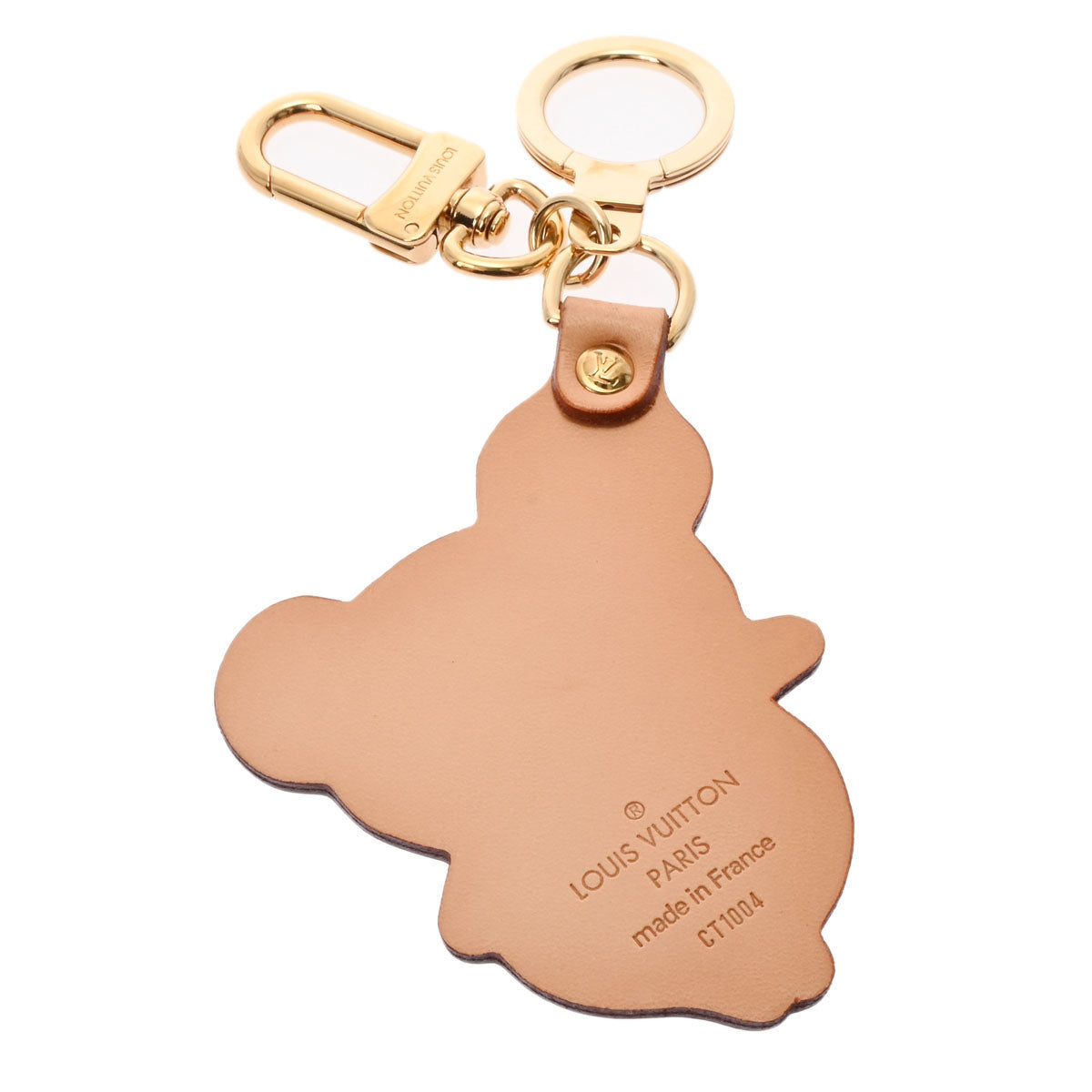 ルイヴィトンポルトクレ パンダ ベージュ レディース ヌメ革 キーホルダー M62637 LOUIS VUITTON 中古 – 銀蔵オンライン