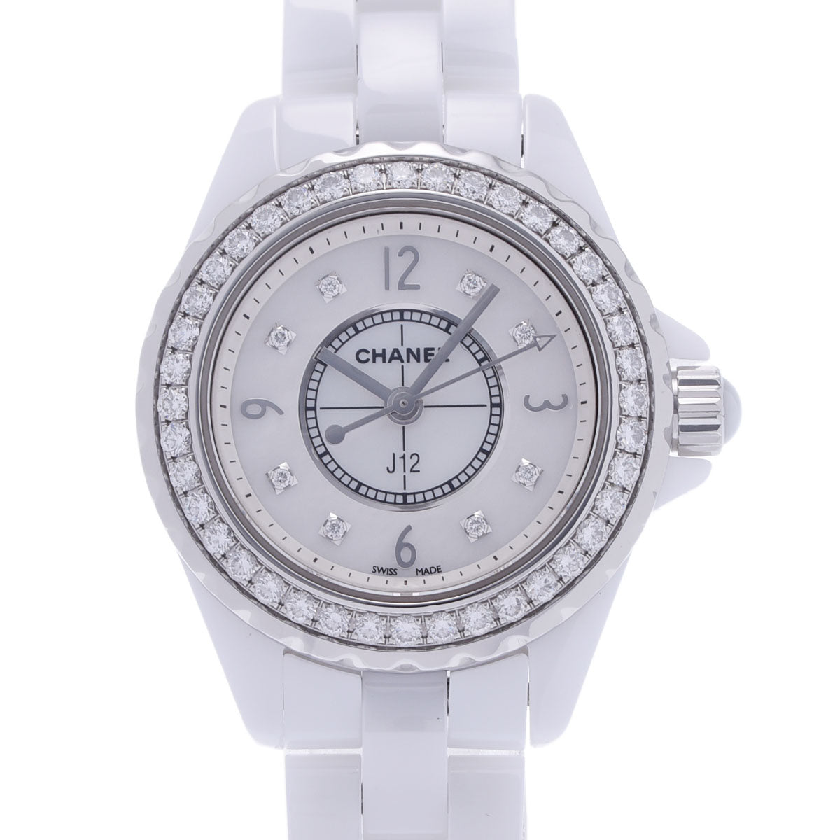 シャネルJ12 8Pダイヤ ベゼルダイヤ レディース 腕時計 H2572 CHANEL 中古 – 銀蔵オンライン