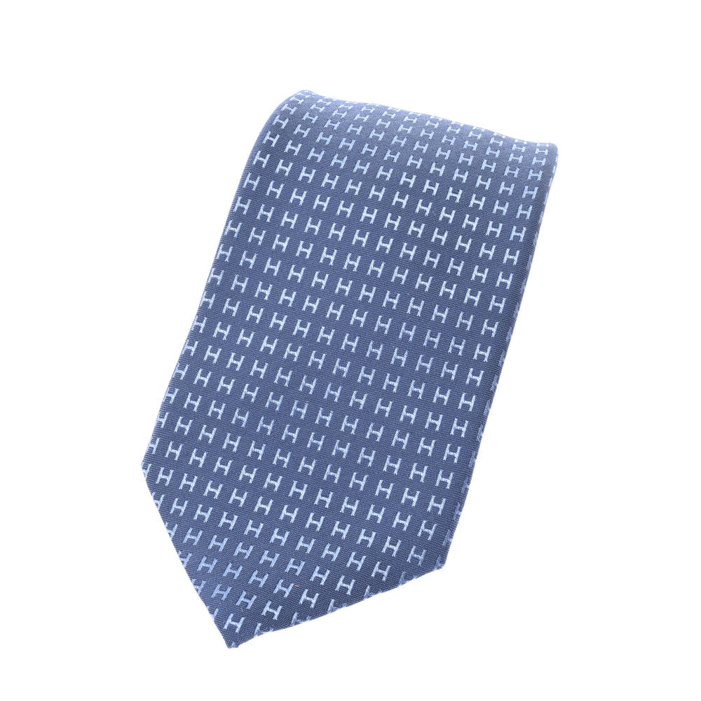 Hermes H Pattern Blue Men's Tie HERMES Used – 銀蔵オンライン