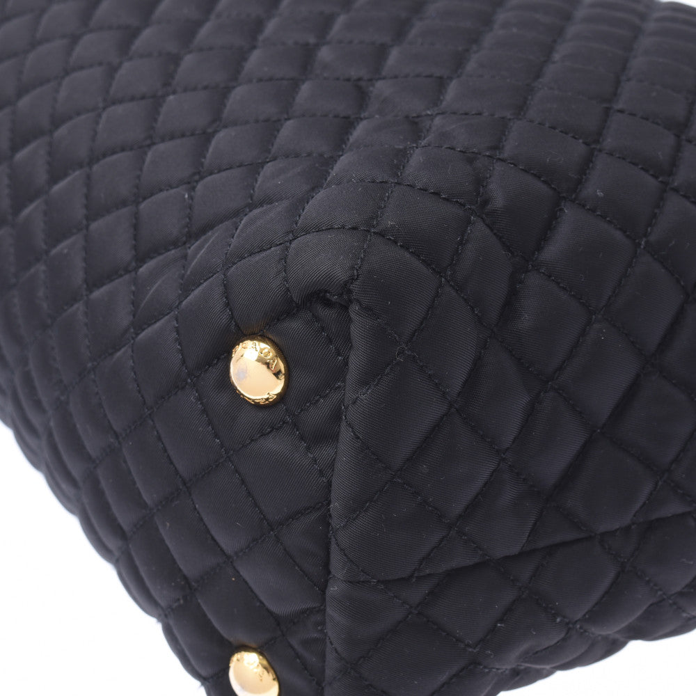 プラダキルティング 黒 レディース トートバッグ PRADA 中古 プラダキルティング 黒 レディース トートバッグ PRADA 中古